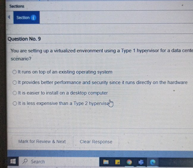 Sections Section i Question No 9 You are | StudyX
