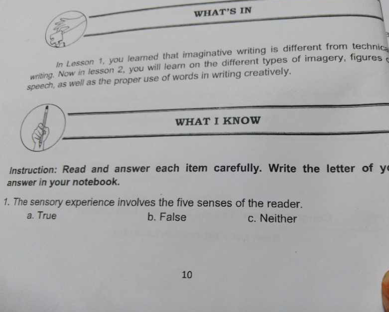 WHATS IN In Lesson 1 you learned that | StudyX