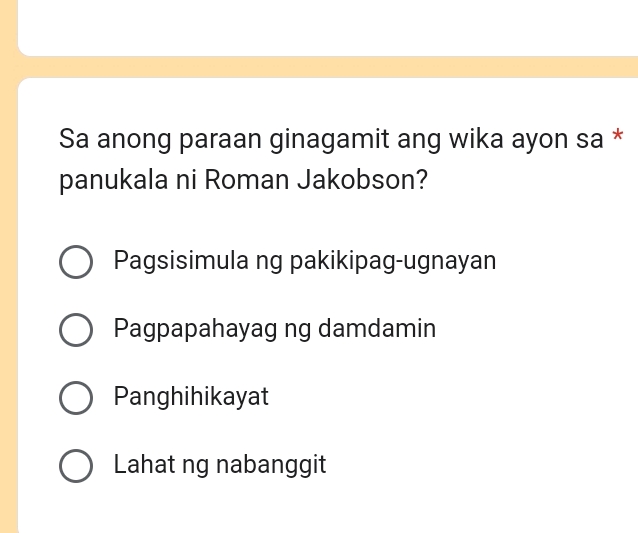 Sa anong paraan ginagamit ang wika ayon sa | StudyX