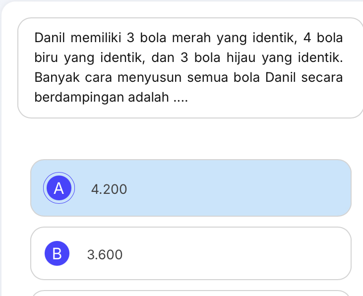 Danil memiliki 3 bola merah yang identik 4 | StudyX