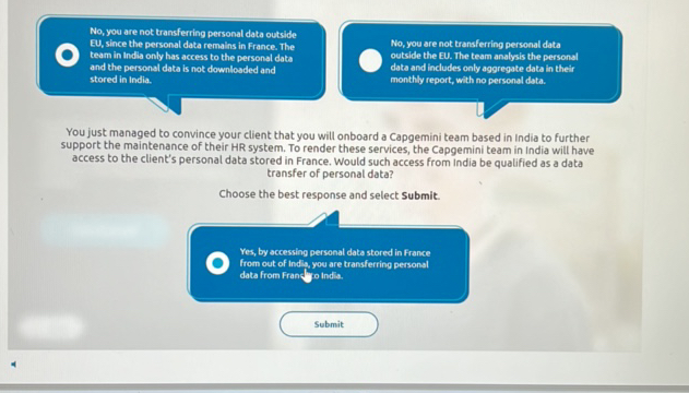 No you are not transferring personal data | StudyX