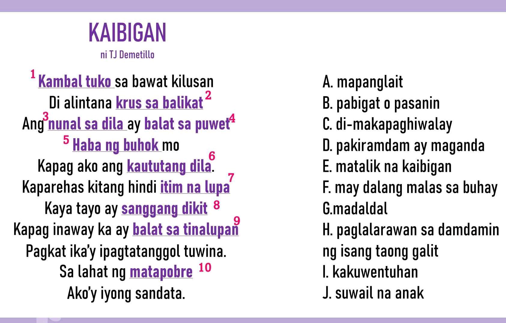 KAIBIGAN ni TJ Demetillo 1 Kambal tuko sa | StudyX