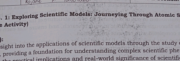 1 Exploring Scientific Models Journeying | StudyX