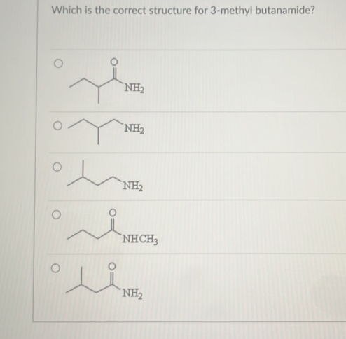 Which is the correct structure for 3-methyl | StudyX