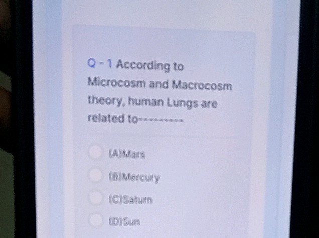 Q - 1 According to Microcosm and Macrocosm | StudyX