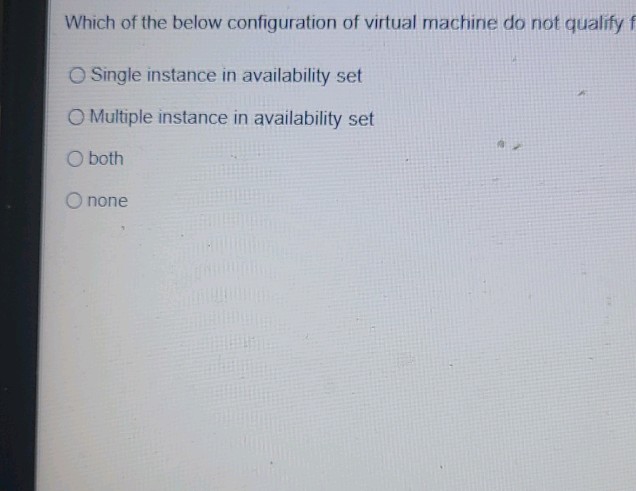 Which of the below configuration of virtual | StudyX