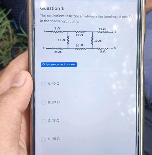 Question 1 The equivalent resistance | StudyX