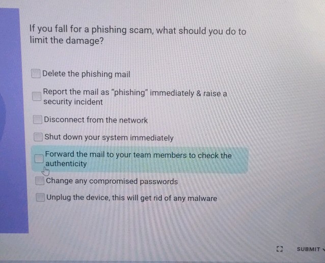 If you fall for a phishing scam what should | StudyX