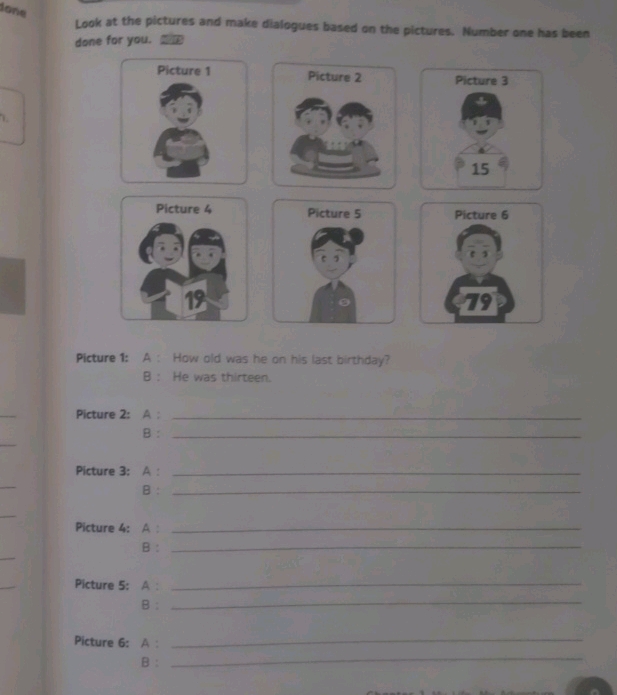 Look at the pictures and make dialogues | StudyX