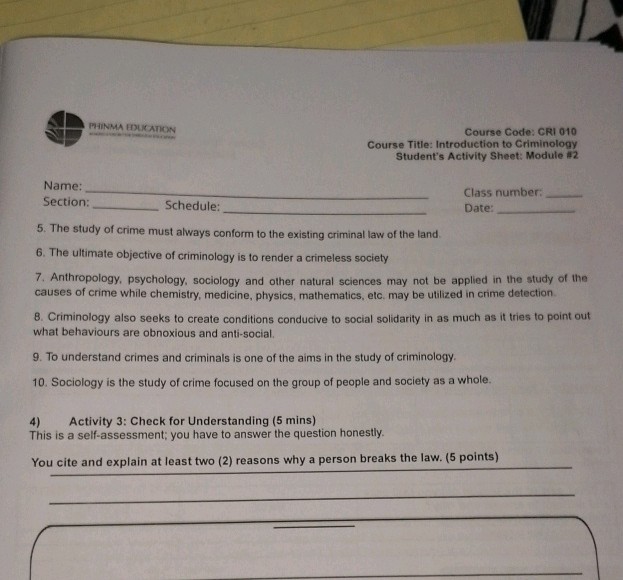 PriNMA BDUCATICN Course Code GRI 010 Course | StudyX