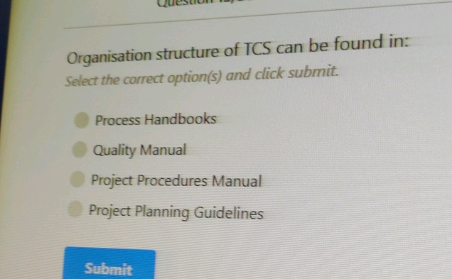 Organisation structure of TCS can be found | StudyX