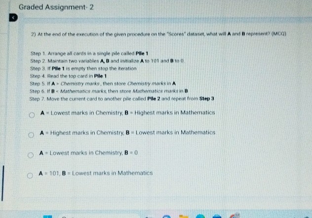 Graded Assignment- 2 2) At the end of the | StudyX