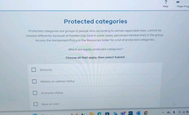 Protected categories Protected categories | StudyX