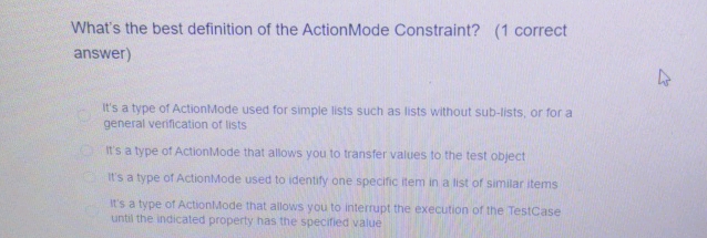 Whats the best definition of the ActionMode | StudyX