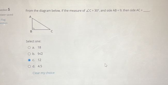 vestion 5 From the diagram below if the | StudyX