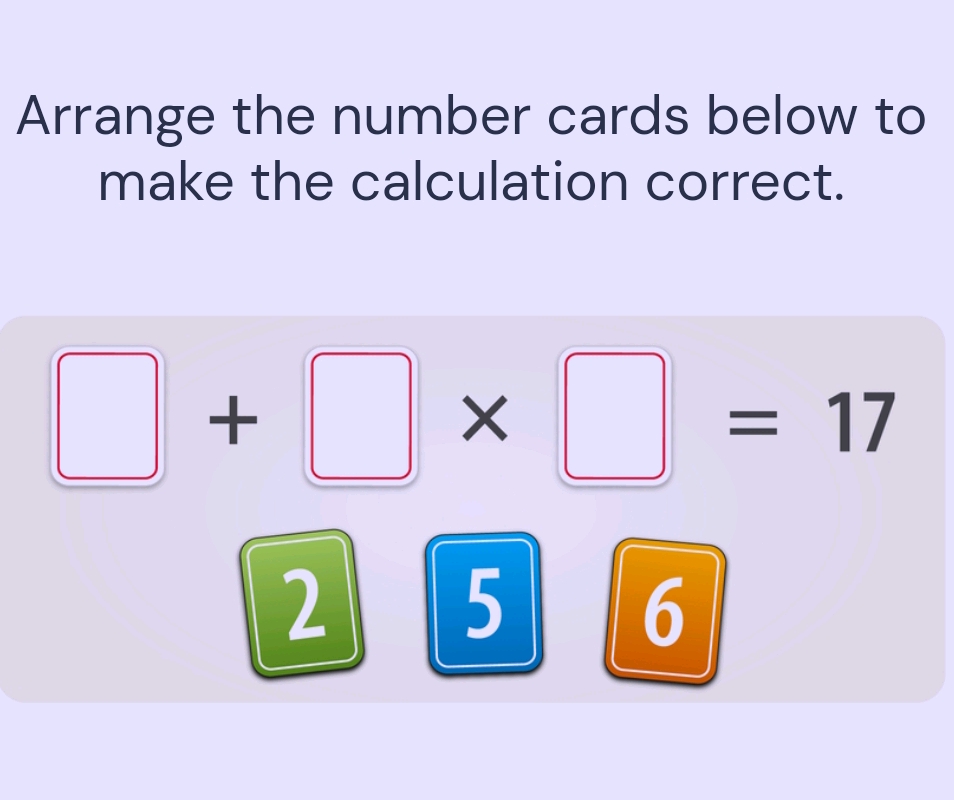 Arrange the number cards below to make the | StudyX