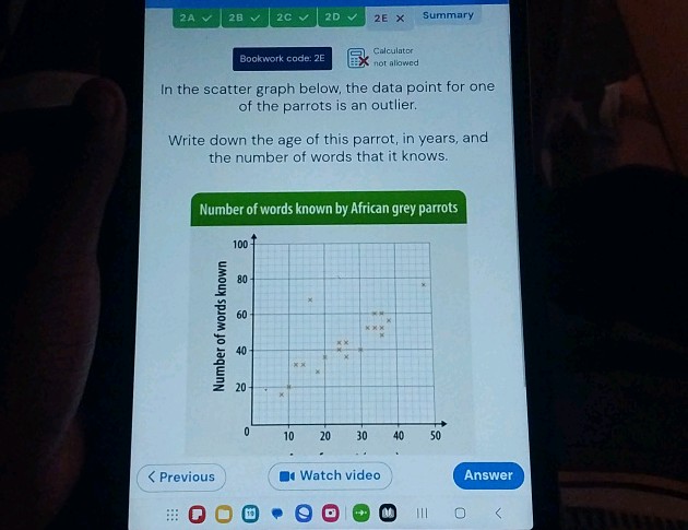 2 A 2 B 2 C 2D 2 E Summary Bookwork code 2 | StudyX