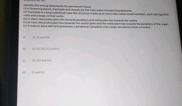 Identify the wrong statements for permanent | StudyX