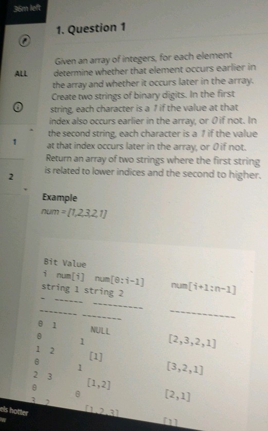 SSmlett 1 Question 1 Given an array of | StudyX