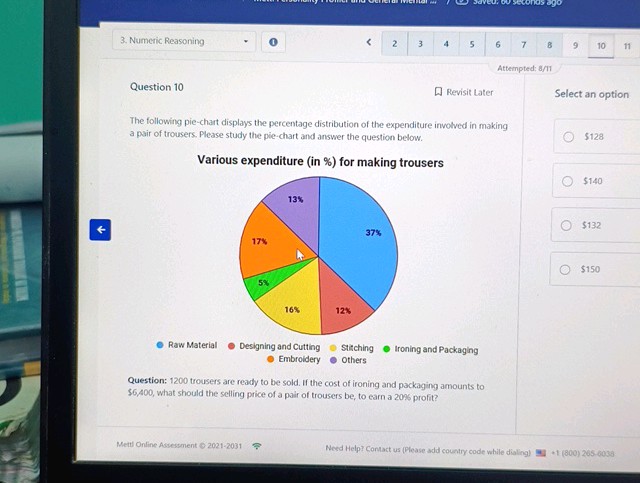 3 Numeric Reasoning (1) 2 3 4 5 6 7 8 9 10 | StudyX