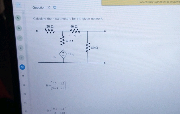 Successfully signed in as thejama Question | StudyX