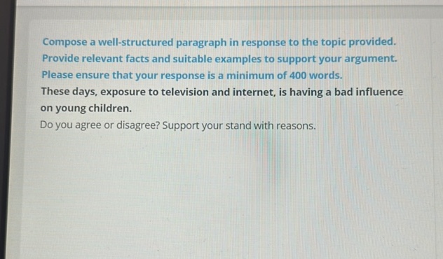 Compose a well-structured paragraph in | StudyX