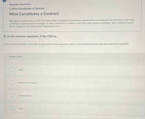 Required information 1 What Constitutes a | StudyX