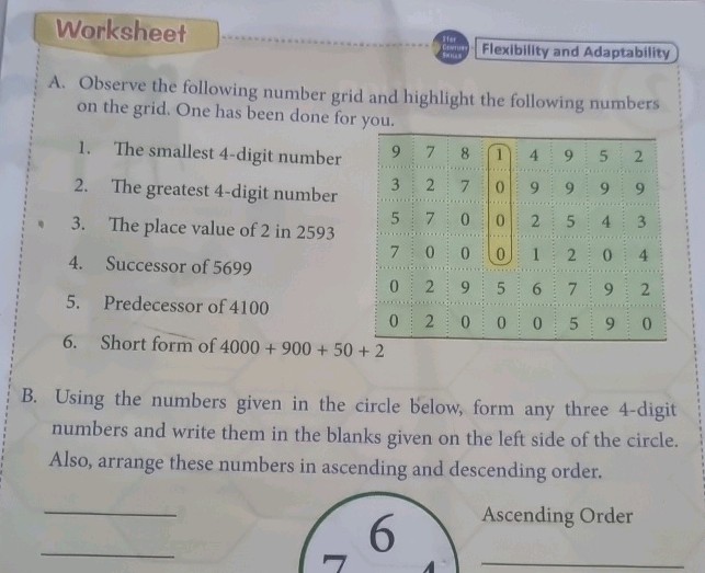 Worksheet Flexibility and Adaptability A | StudyX