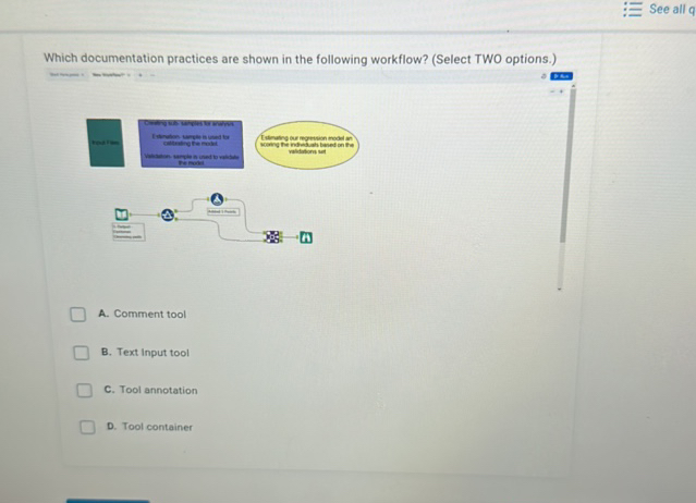 See all q Which documentation practices are | StudyX