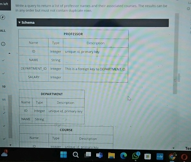 inleft Write a query to return a list of | StudyX