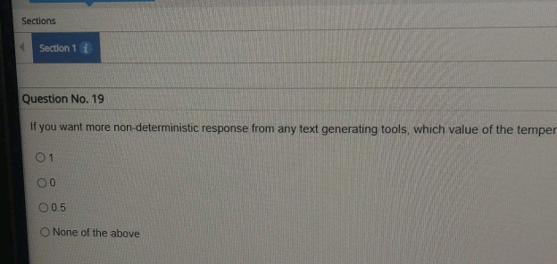 Sections Section 1 i Question No 19 If you | StudyX