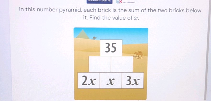 In this number pyramid each brick is the | StudyX