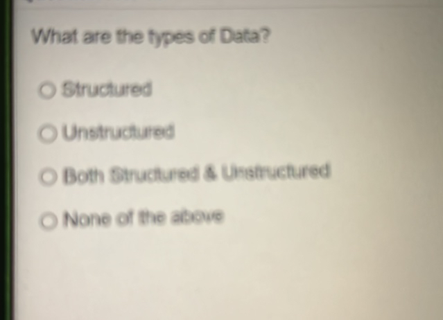 What are the types of Data Structured | StudyX