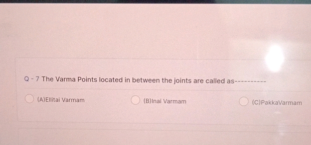 Q - 7 The Varma Points located in between | StudyX