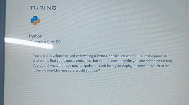 TURING (3) Python mestion 9 of 30 You are a | StudyX
