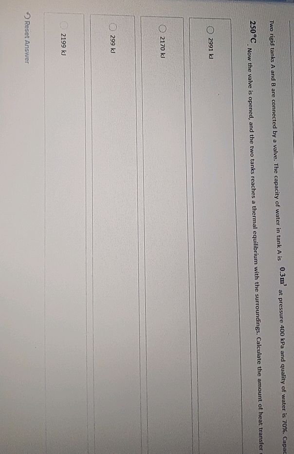 Two rigid tanks A and B are connected by a | StudyX