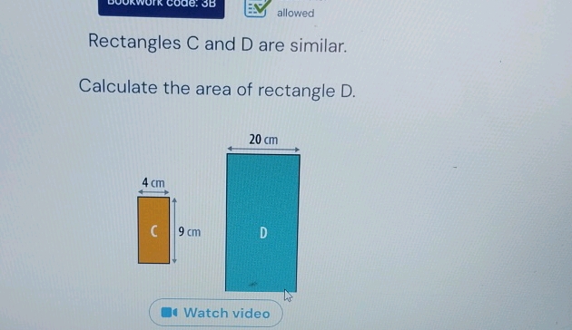 allowed Rectangles C and D are similar | StudyX