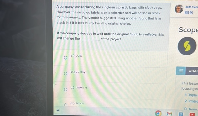 A company was replacing the single-use | StudyX