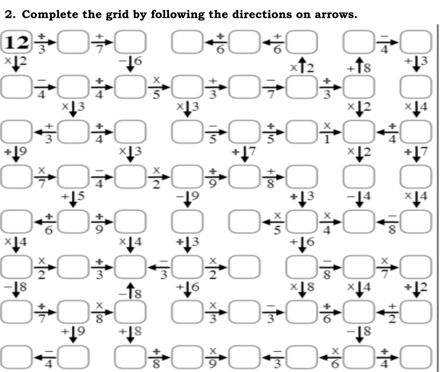 2 Complete the grid by following the | StudyX