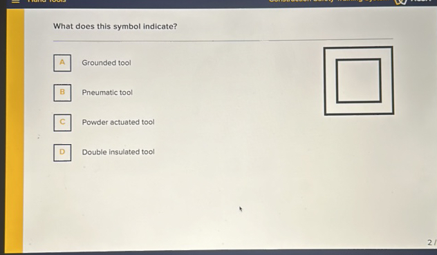 What does this symbol indicate A Grounded | StudyX