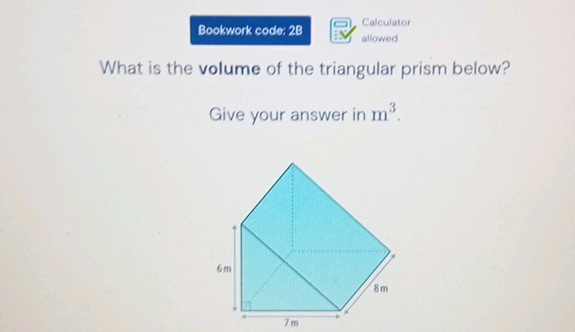 Bookwork code 2 B Calculator allowed What | StudyX