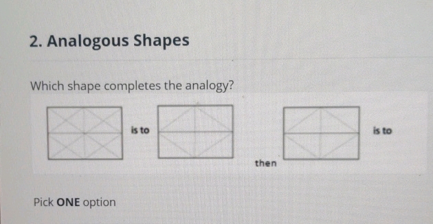 2 Analogous Shapes Which shape completes | StudyX