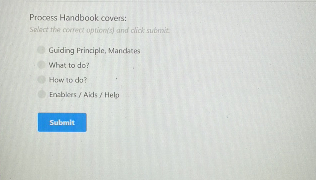 Process Handbook covers Select the correct | StudyX