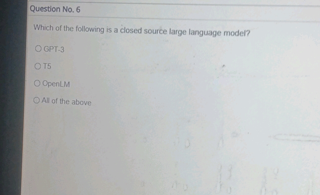 Question No 6 Which of the following is a | StudyX