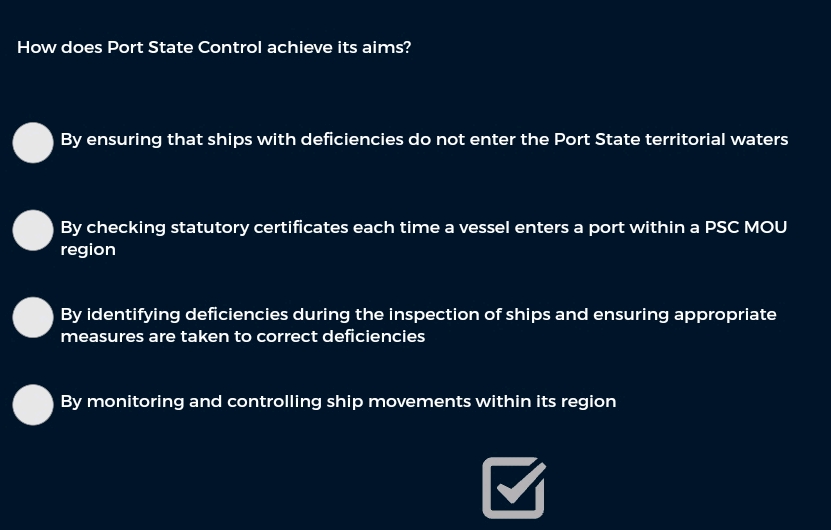 How does Port State Control achieve its | StudyX