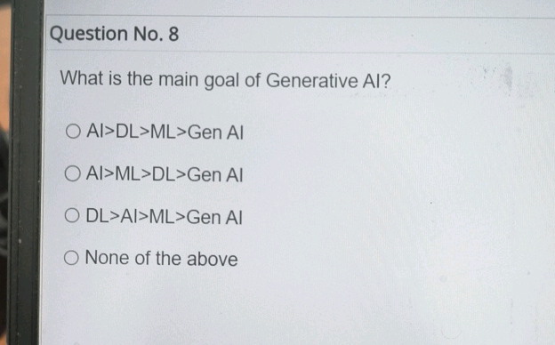 Question No 8 What is the main goal of | StudyX