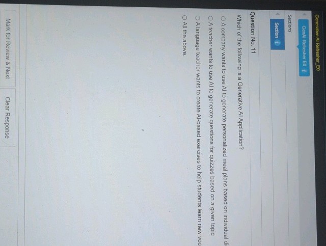 Generative AI RefresherE0 GenAl Refrecher | StudyX