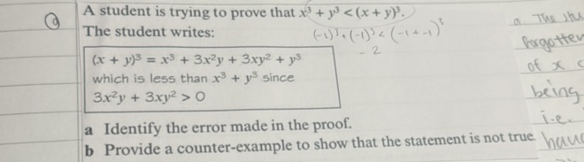 (9) A student is trying to prove that | StudyX