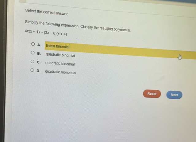 Select the correct answer Simplify the | StudyX