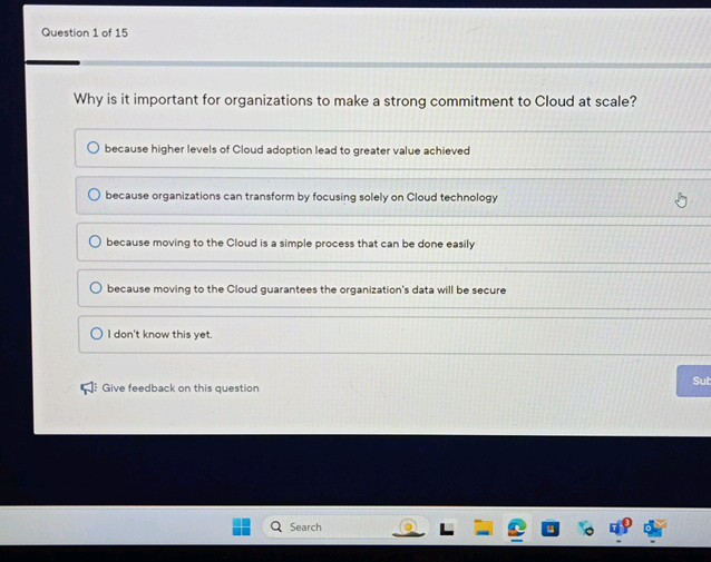 Question 1 of 15 Why is it important for | StudyX